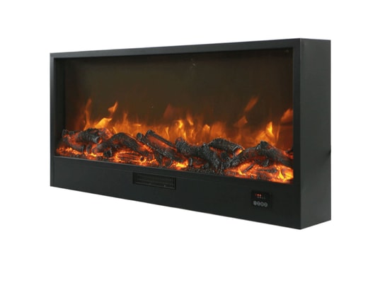 Cheminee electrique encastree 108m sined caminetto ispica black SINED Pas Cher - UBALDI.com