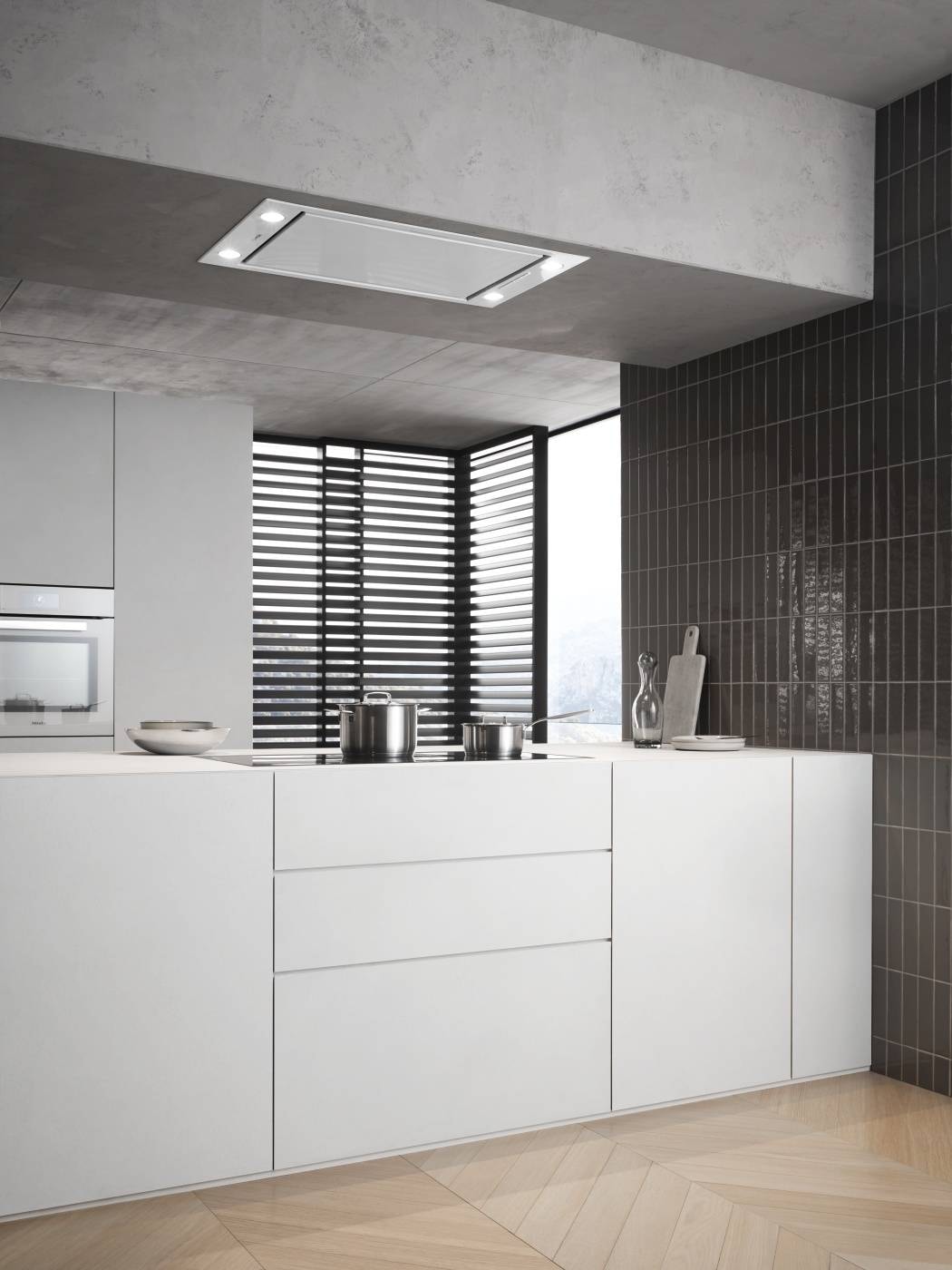 Hotte de plafond MIELE DA 2808 EXT IN, Hotte de plafond, sans moteur ...