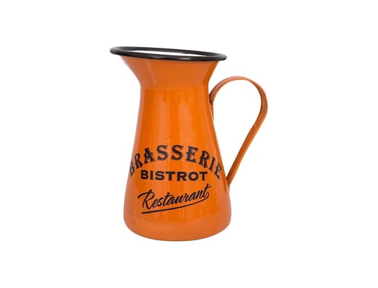 Broc en métal coloré brasserie-bistrot orange ANTIC LINE CREATIONS 28025