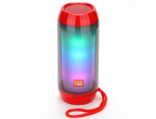 Enceinte waterproof bluetooth led autonomie 2h radio fm tws aux mp3 ...