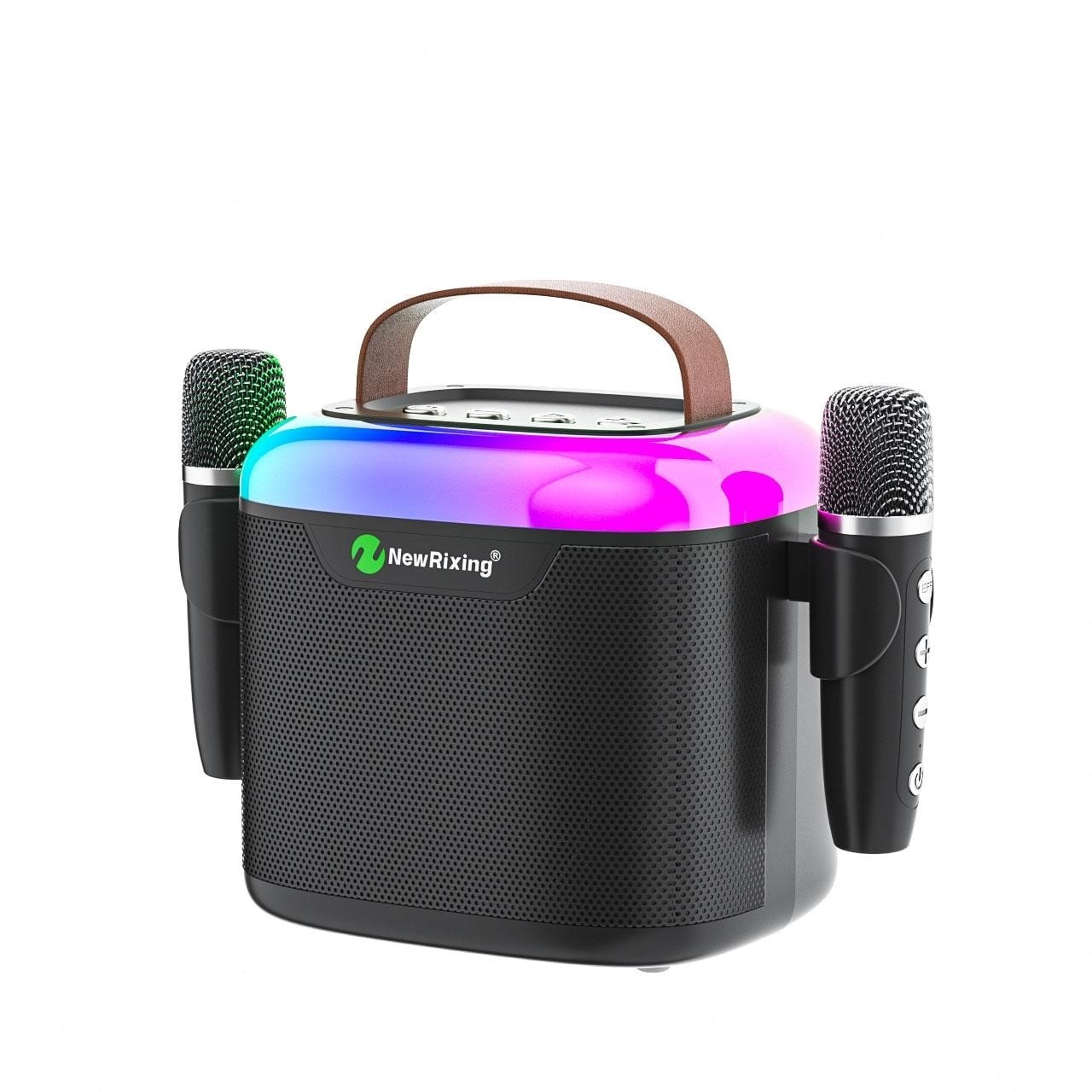 Enceinte bluetooth portable rgb son hd dual-micro ktv autonomie 6h ...
