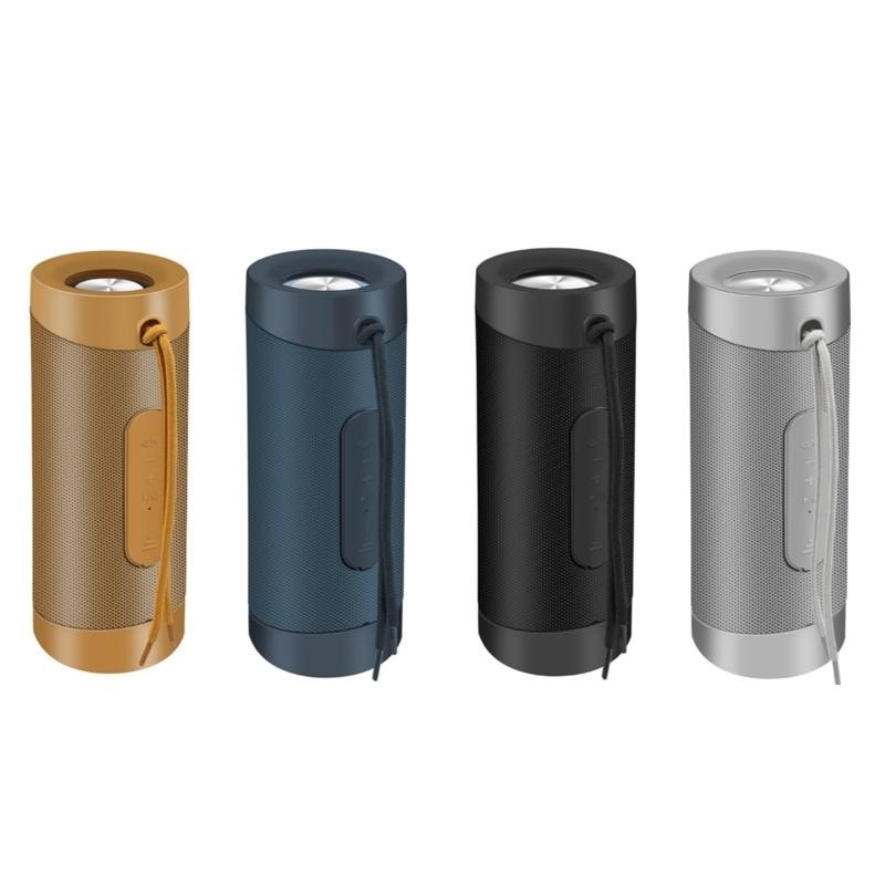 Enceinte bluetooth portable ultimate silver gris effet lumineux rgb ...