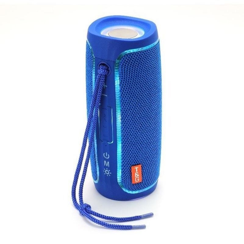 Enceinte bluetooth led tws son dynamique radio fm autonomie 4h bleu ...