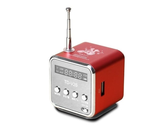 Enceinte portable bluetooth fm usb sd/tf mp3 puissante compacte rouge ...