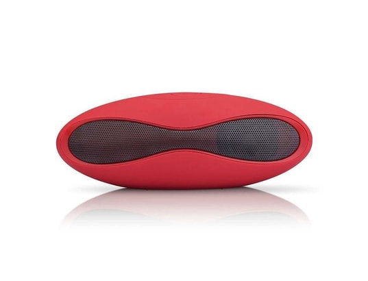 Enceinte bluetooth rugby 3d stéréo mini avec radio mp3 et slot tf rouge ...