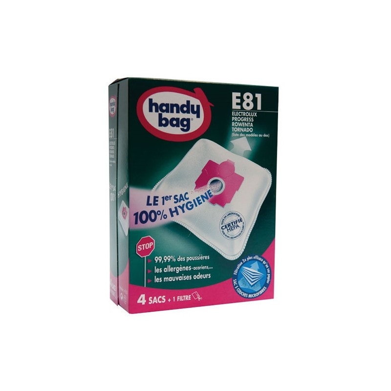 Sac aspi.handy b.n.tis.x4 electro e81 handy bag - e81 HANDY BAG Pas ...