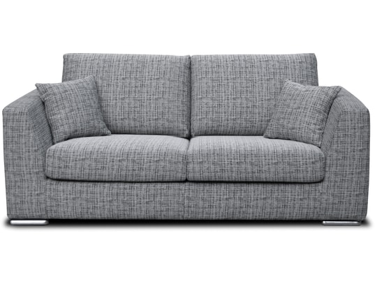 Canapé tissu CITY Monaco 2 places Adele 24 noir et blanc Pas Cher ...