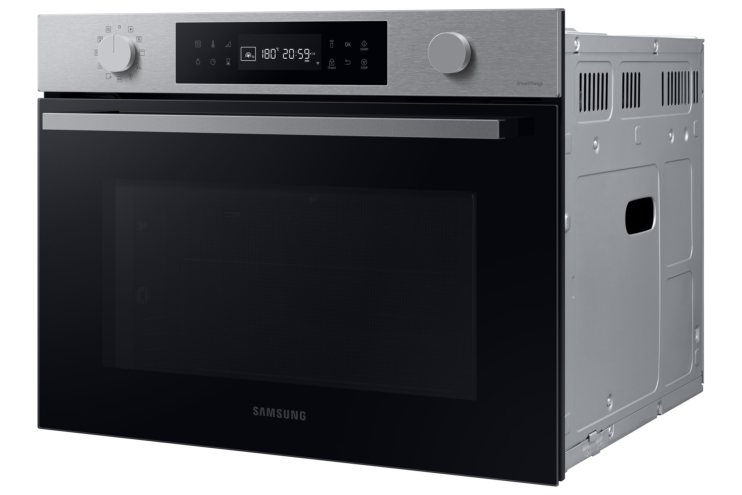 Four combiné micro-ondes SAMSUNG NQ5B4563EBS, Micro ondes combiné compact, 50 L Pas Cher ...