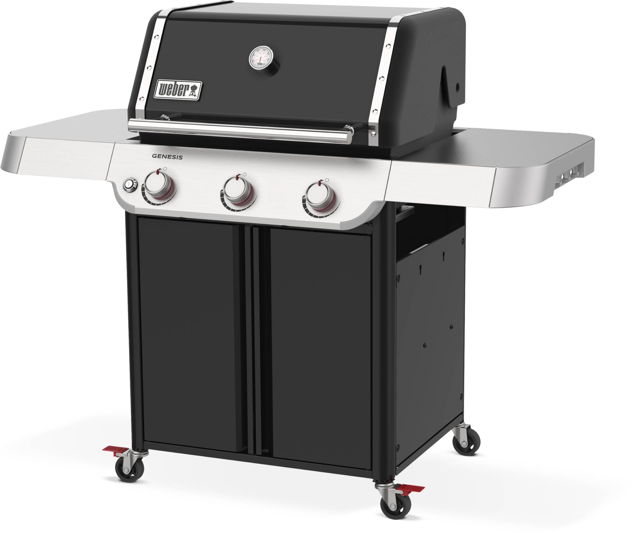 Barbecue gaz WEBER Genesis E-315, 3 brûleurs PUREBLU, 11400 W Pas Cher ...