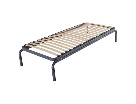 Lit métallique en métal - 70x190 - 20 lattes bois - made in france ...