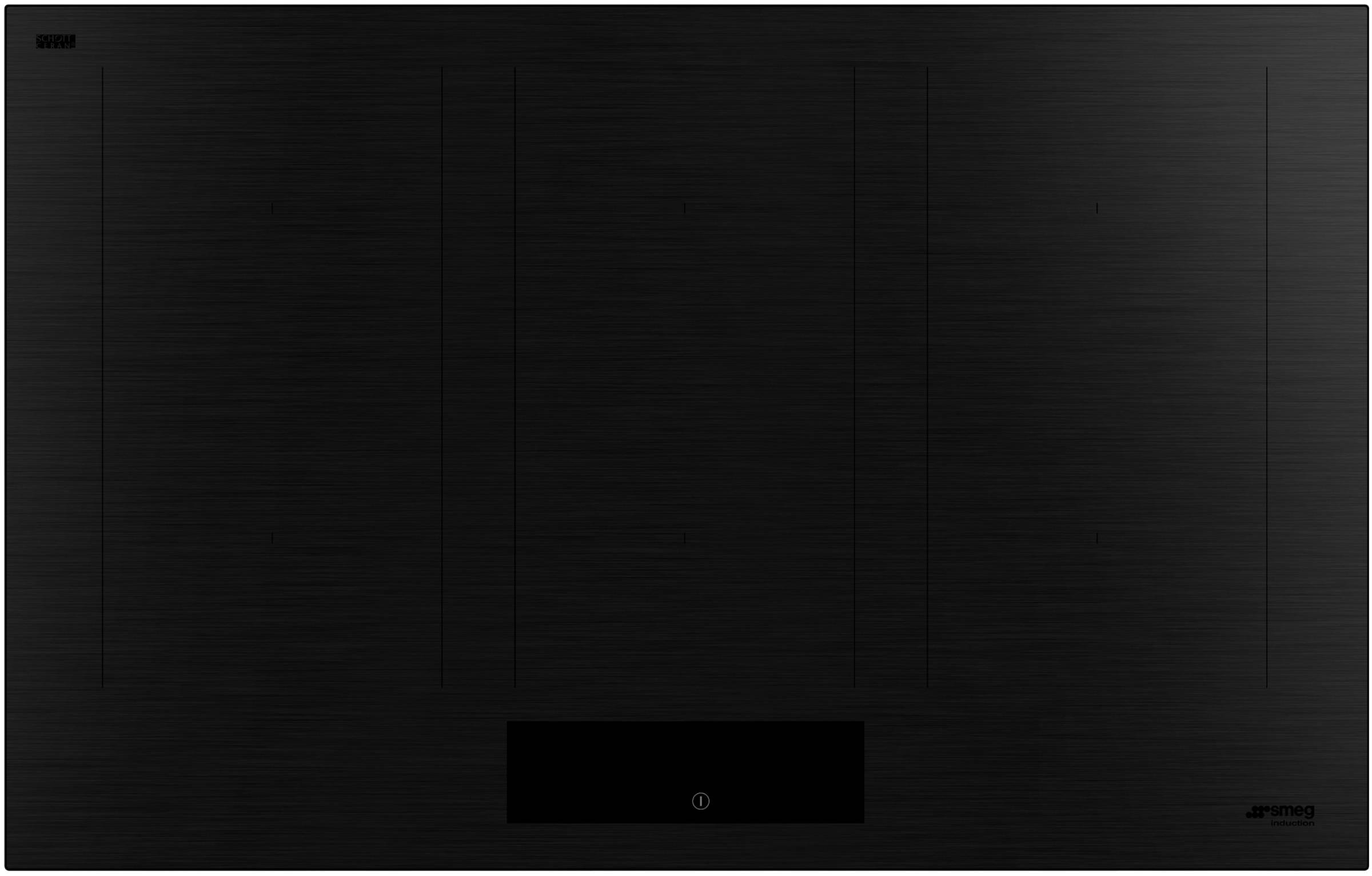SMEG SIM3864MB, 80 cm, 6 foyers, 3 zones flexibles - Plaque induction ...