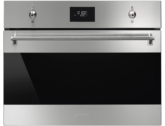Four combiné micro-ondes SMEG SO4301M1X, 40 litres, combiné compact, Niche 45 cm Pas Cher ...