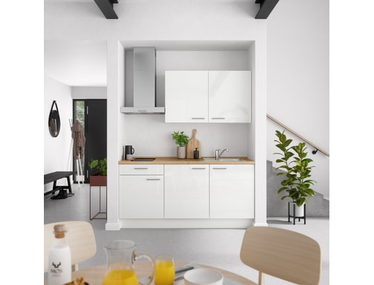 Pack Cuisine UB DESIGN ASTUCIO BLANC MAT GAUCHE - 180CM Pas Cher ...