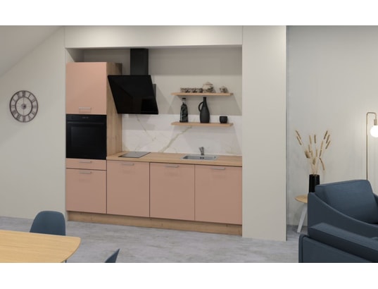 Pack Cuisine UB DESIGN ASTUCIO 2 CORAIL MAT - 240CM Pas Cher - UBALDI.com