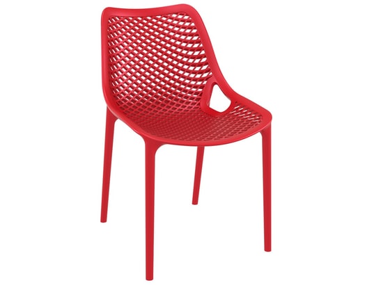 Chaise simple blow 50x60x82 cm rouge ALTEREGO Pas Cher - UBALDI.com