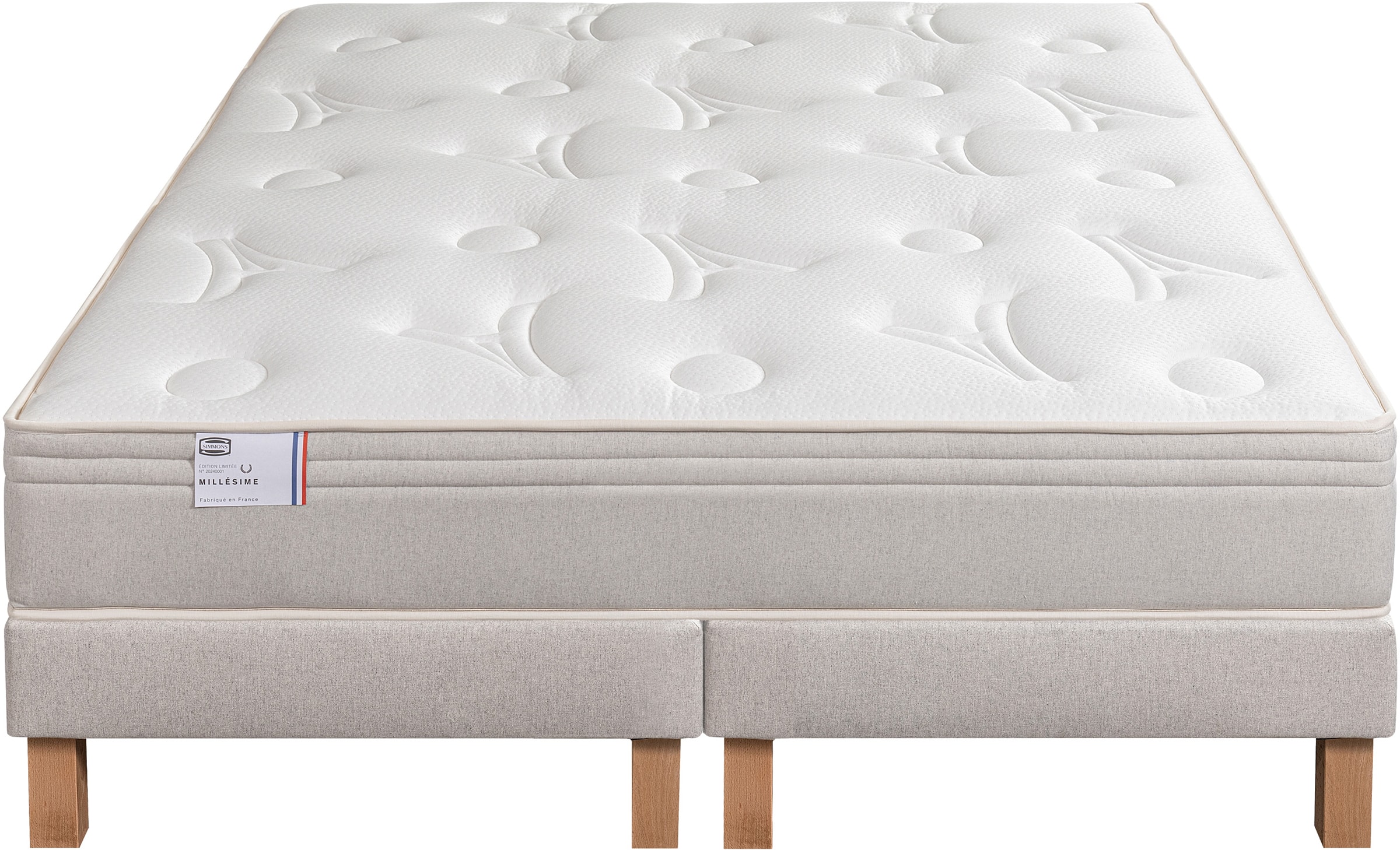 Ensemble 2 personnes SIMMONS Matelas sommiers Millesime 2024 180x200cm