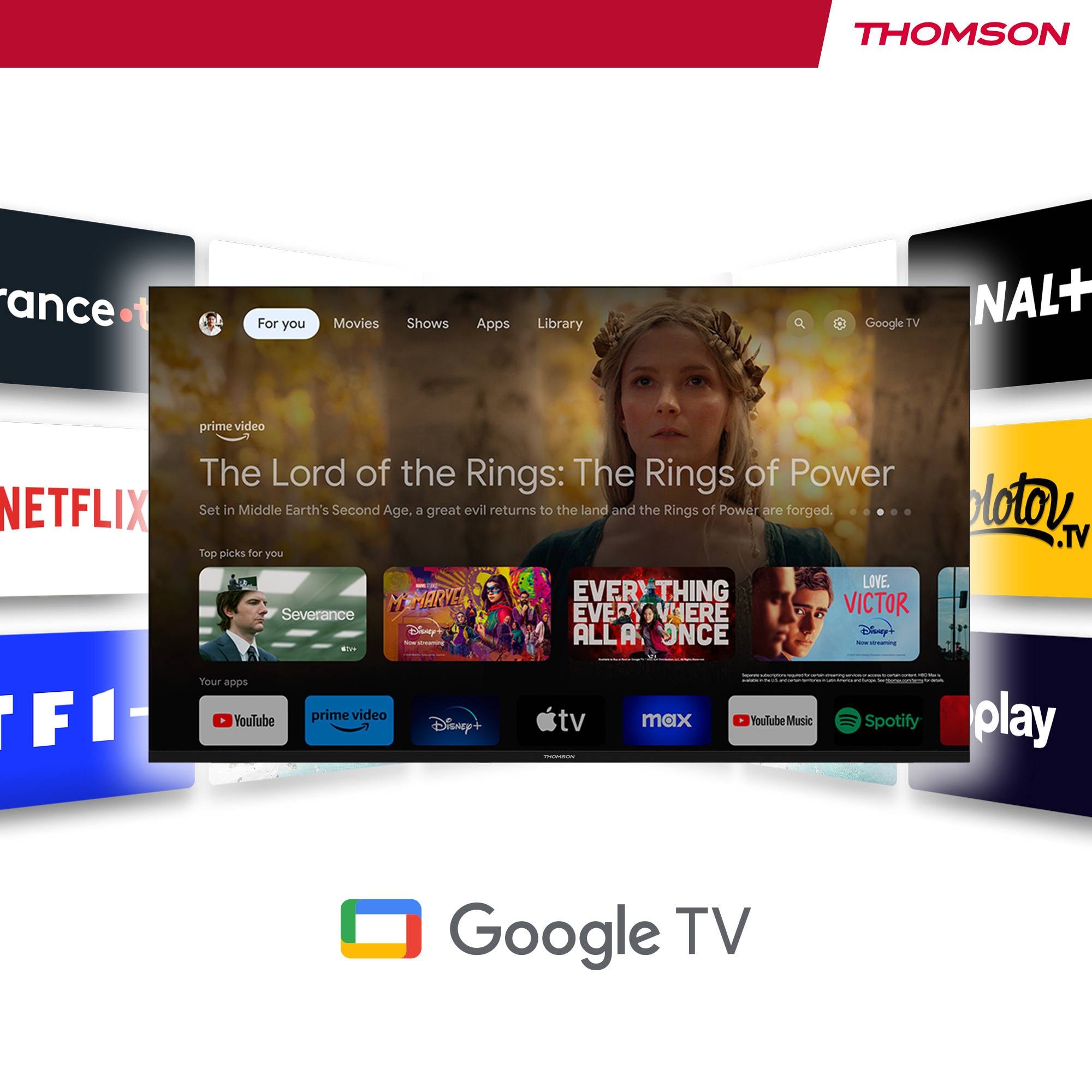 THOMSON 40FG2S14 - Google TV - TV LED Full HD 101 cm - Livraison rapide