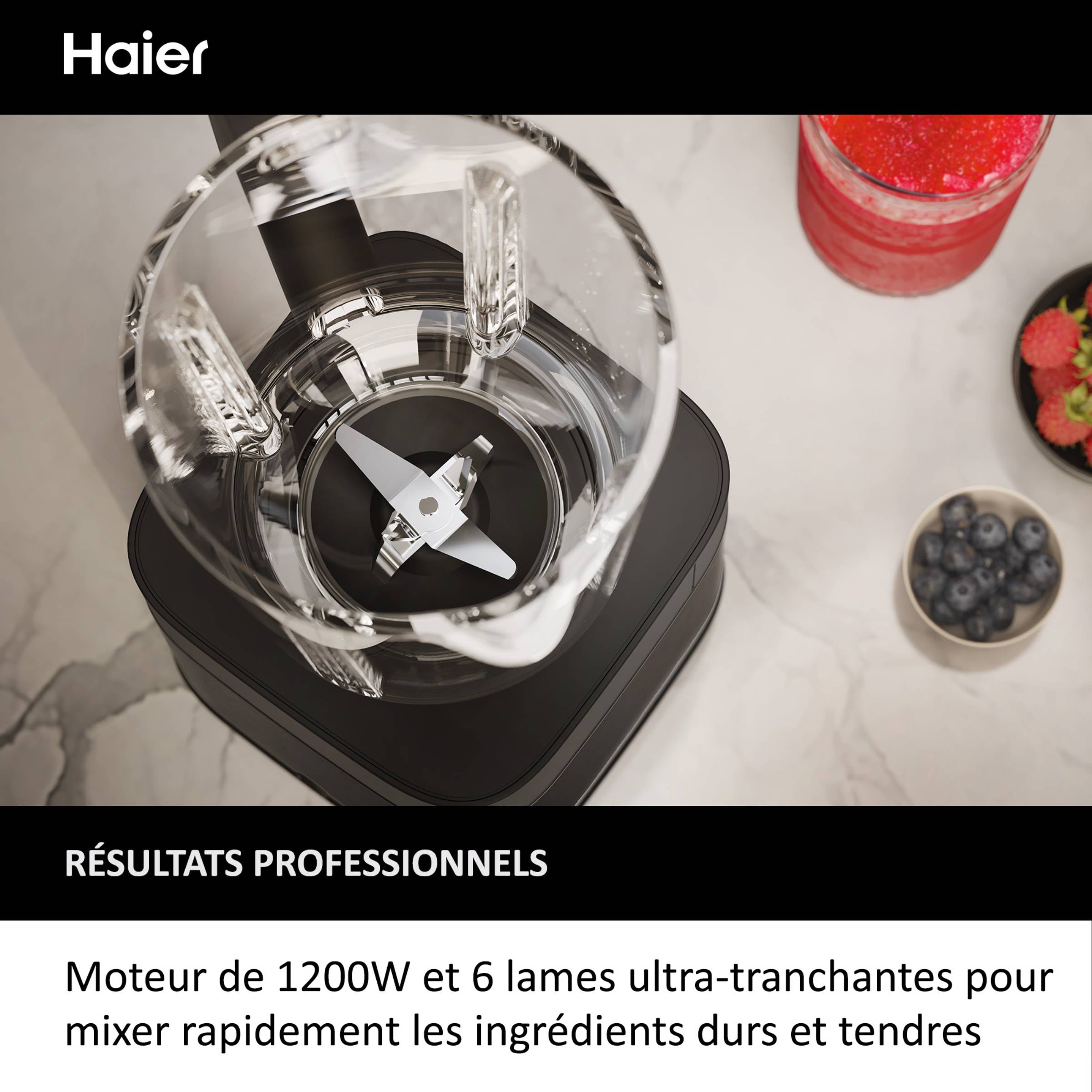Blender HAIER HBL5B2 011 Pas Cher - UBALDI.com