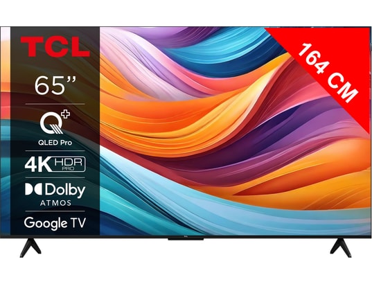 TCL 65T7B - QLED Pro - Google TV - TV QLED 4K 164 cm - Livraison rapide