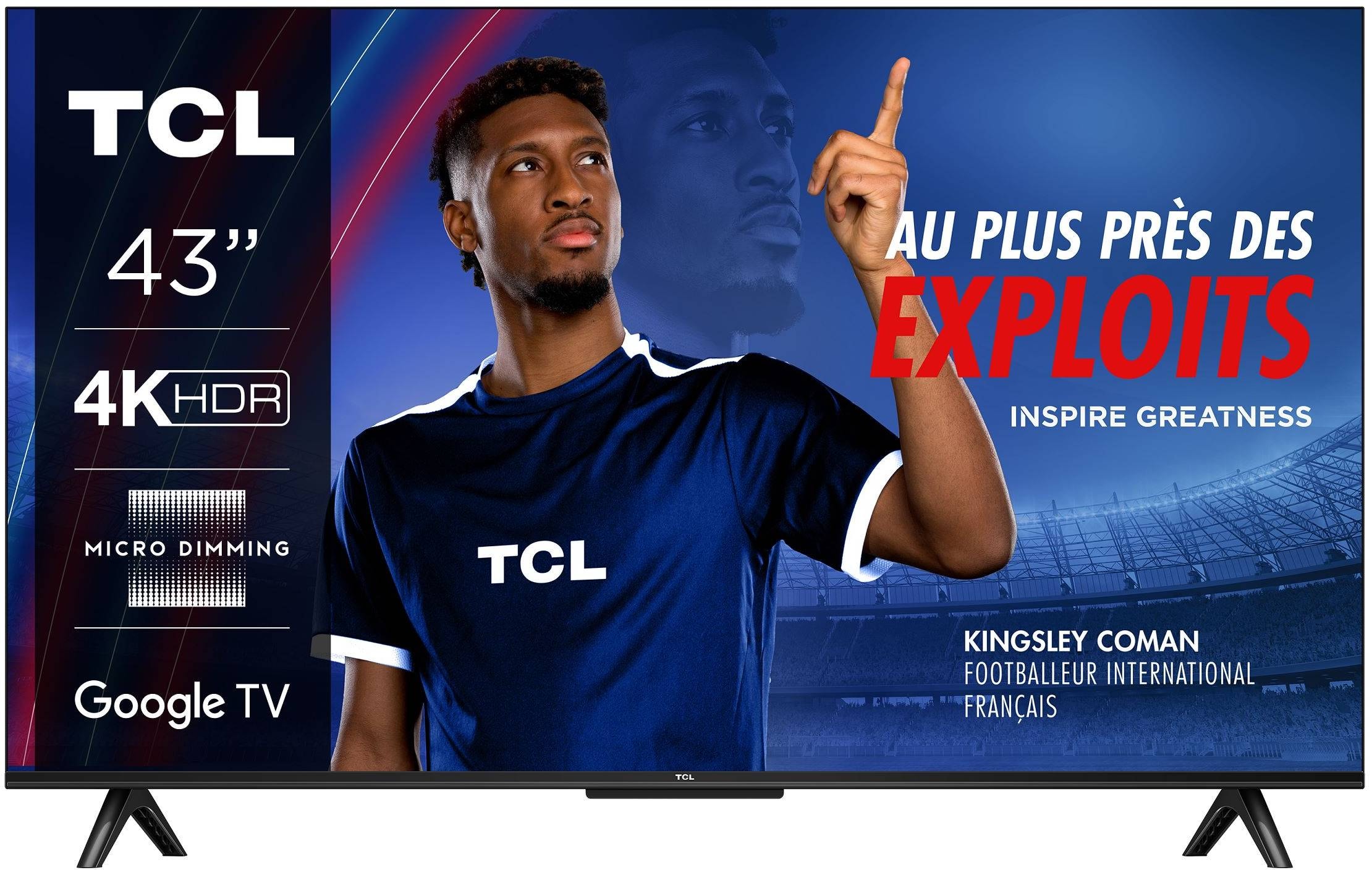 TCL 43V6B Google TV - TV LED 4K 108 cm - Livraison Gratuite