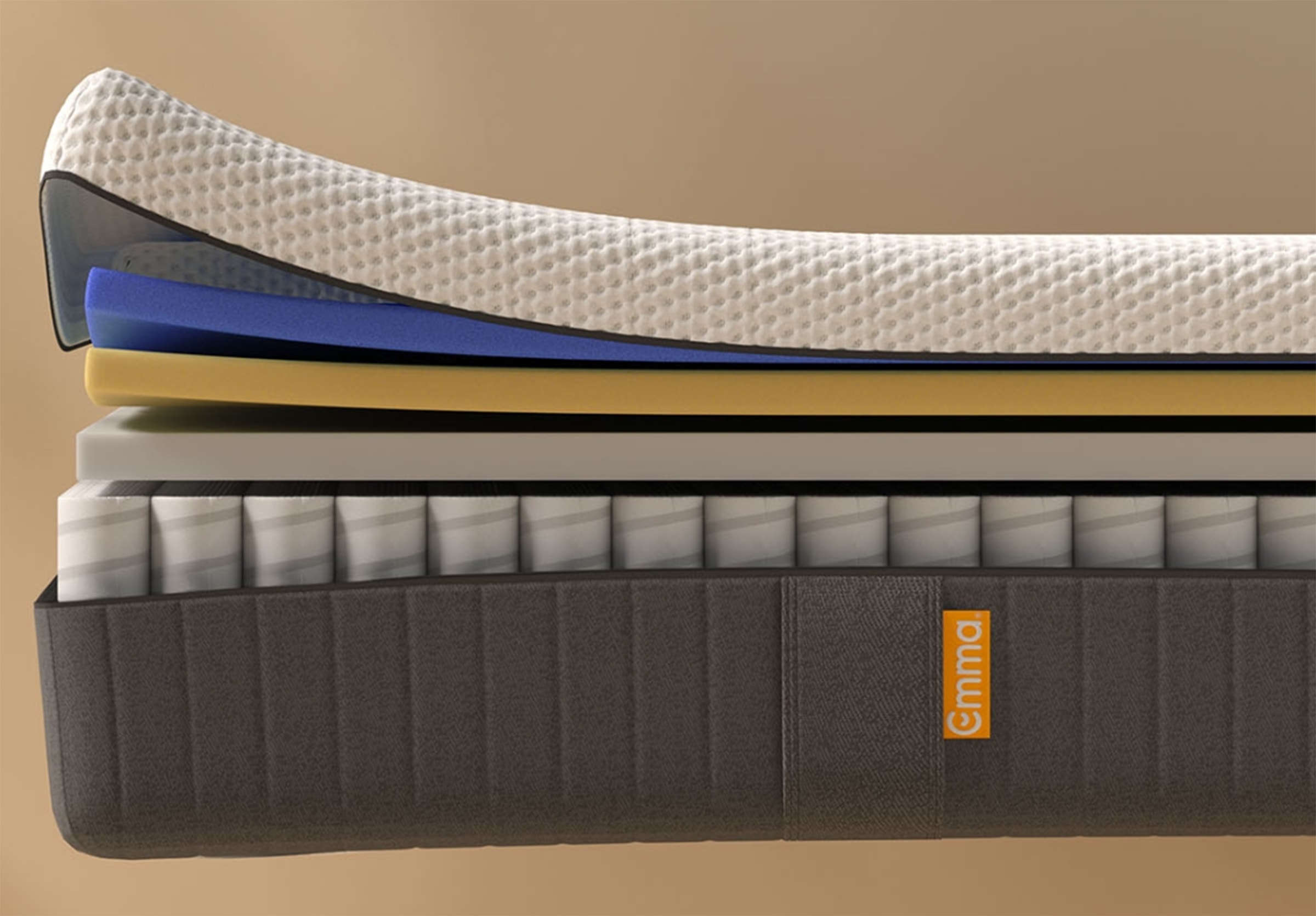 Matelas 90 x 190 EMMA Hybride II 0919, Hybride , 25 cm Pas Cher ...