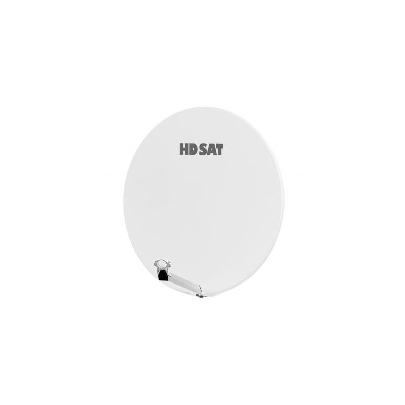 Pack parabole satellite fibre blanche 85 cm + lnb single + décodeur satellite hd tntsat astra ...