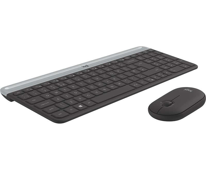 Logitech slim keyboard+mouse mk470 graphite uk LOGITECH