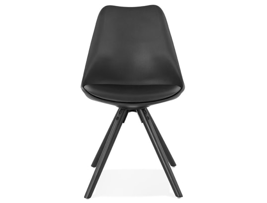 Chaise simple pipa 56x48x82 cm noir ALTEREGO