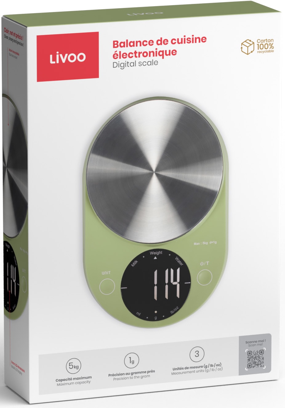 Balance de cuisine LIVOO DOM493M Pas Cher - UBALDI.com