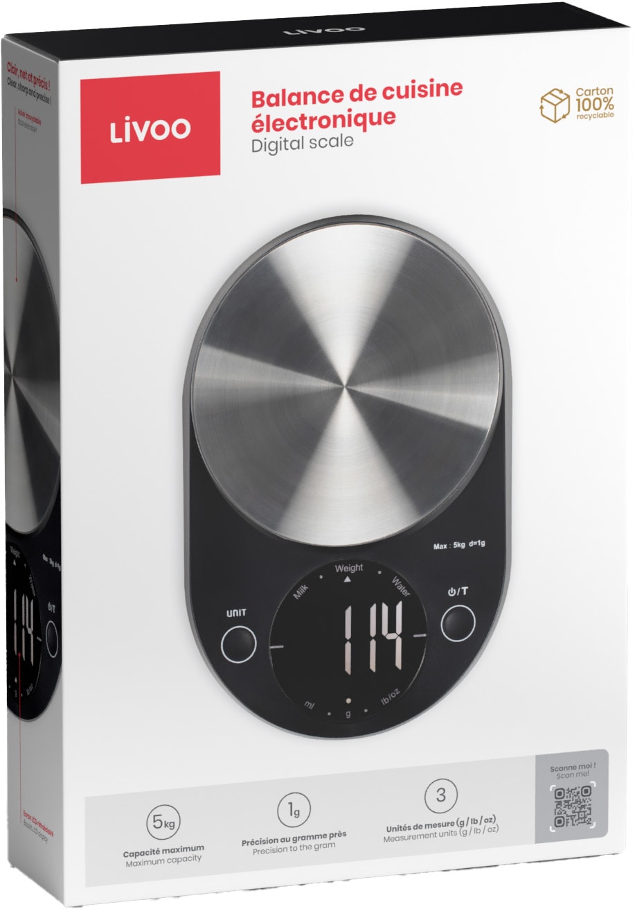 Balance de cuisine LIVOO DOM493N Pas Cher - UBALDI.com
