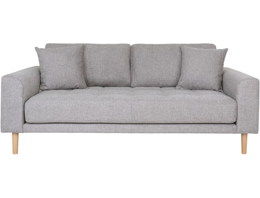 Canapé tissu HOUSE NORDIC Canapé Lido 2,5 places Gris - HN1040 Pas Cher ...