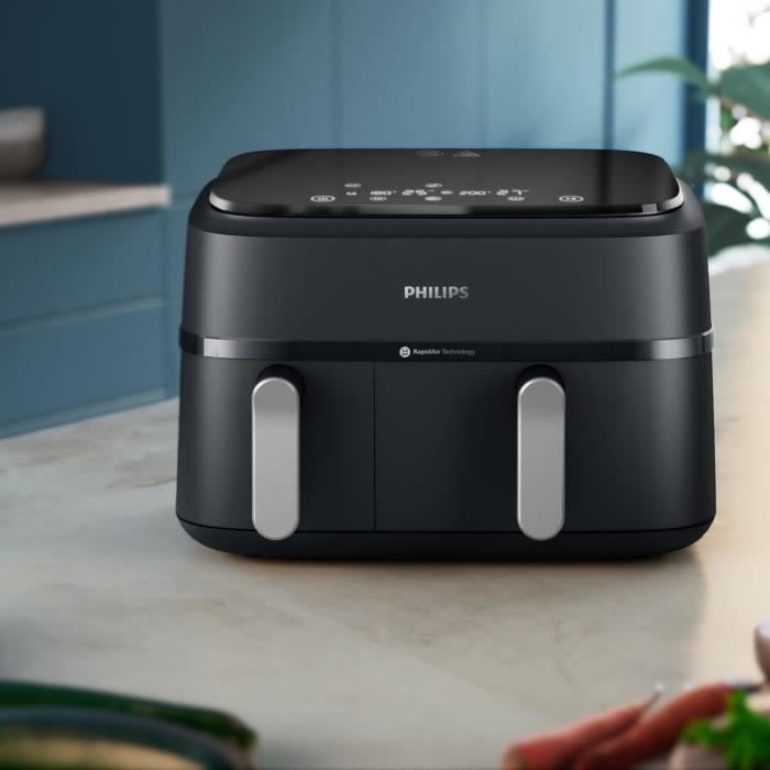 Airfryer - philips - na351/00 - inox - 9,0l - double cuve - PHILIPS Pas ...