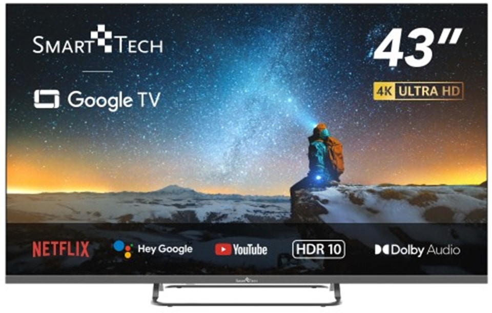 SMART TECH 43UG02V - TV LED 4K 109 cm - Livraison rapide
