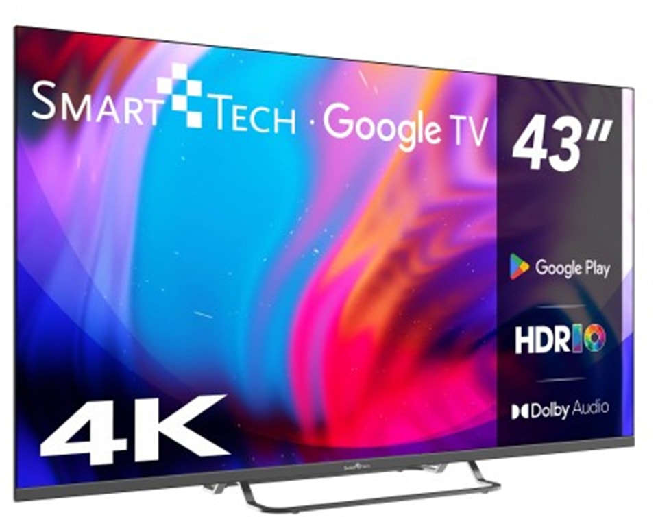 SMART TECH 43UG02V - TV LED 4K 109 cm - Livraison rapide