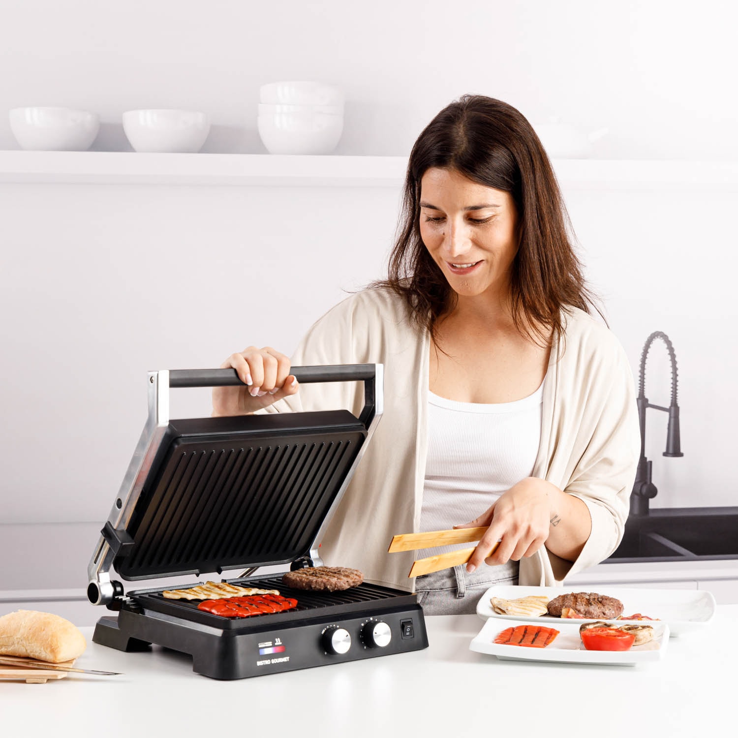 Grill viandes TAURUS Bistro Gourmet Pas Cher - UBALDI.com