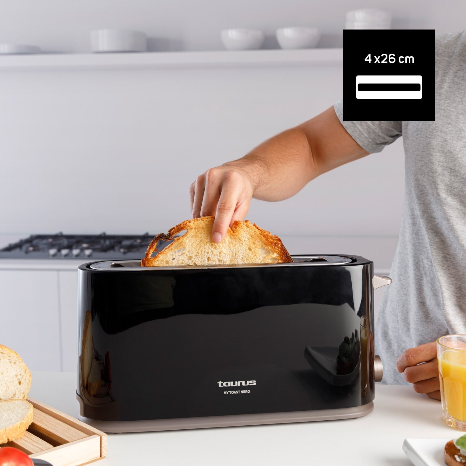 Grille pain TAURUS My Toast Nero Pas Cher - UBALDI.com