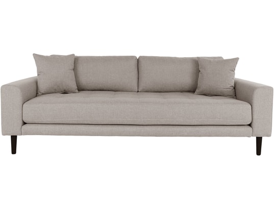 Canapé tissu HOUSE NORDIC Lido 3 places stone (210x93x78) Pas Cher ...