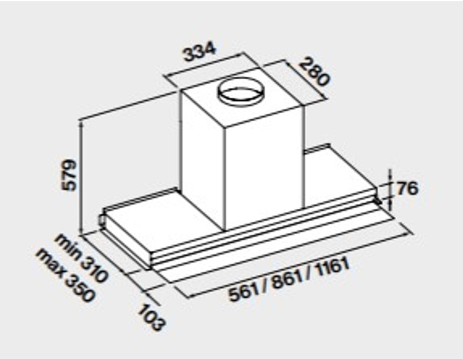Hotte intégrée FALMEC Virgola NRS, 90 cm, inox, VIRGNRS3431 Pas Cher - UBALDI.com