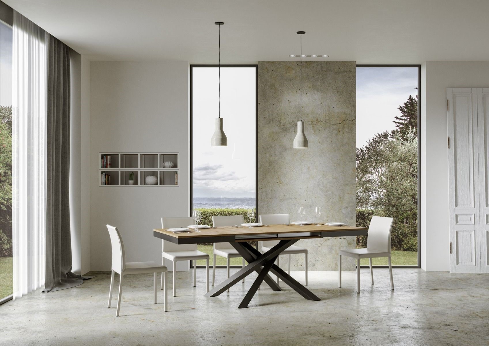 Table extensible volantis evo 160/264x90cm chêne nature ITAMOBY Pas Cher - UBALDI.com