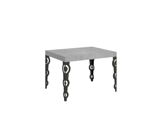 Table extensible karamay 120/204x80cm gris béton ITAMOBY Pas Cher - UBALDI.com