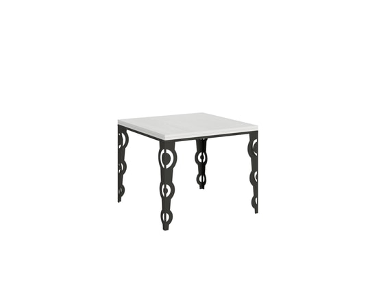 Table extensible karamay libra 90/180x90cm frêne blanc ITAMOBY Pas Cher - UBALDI.com