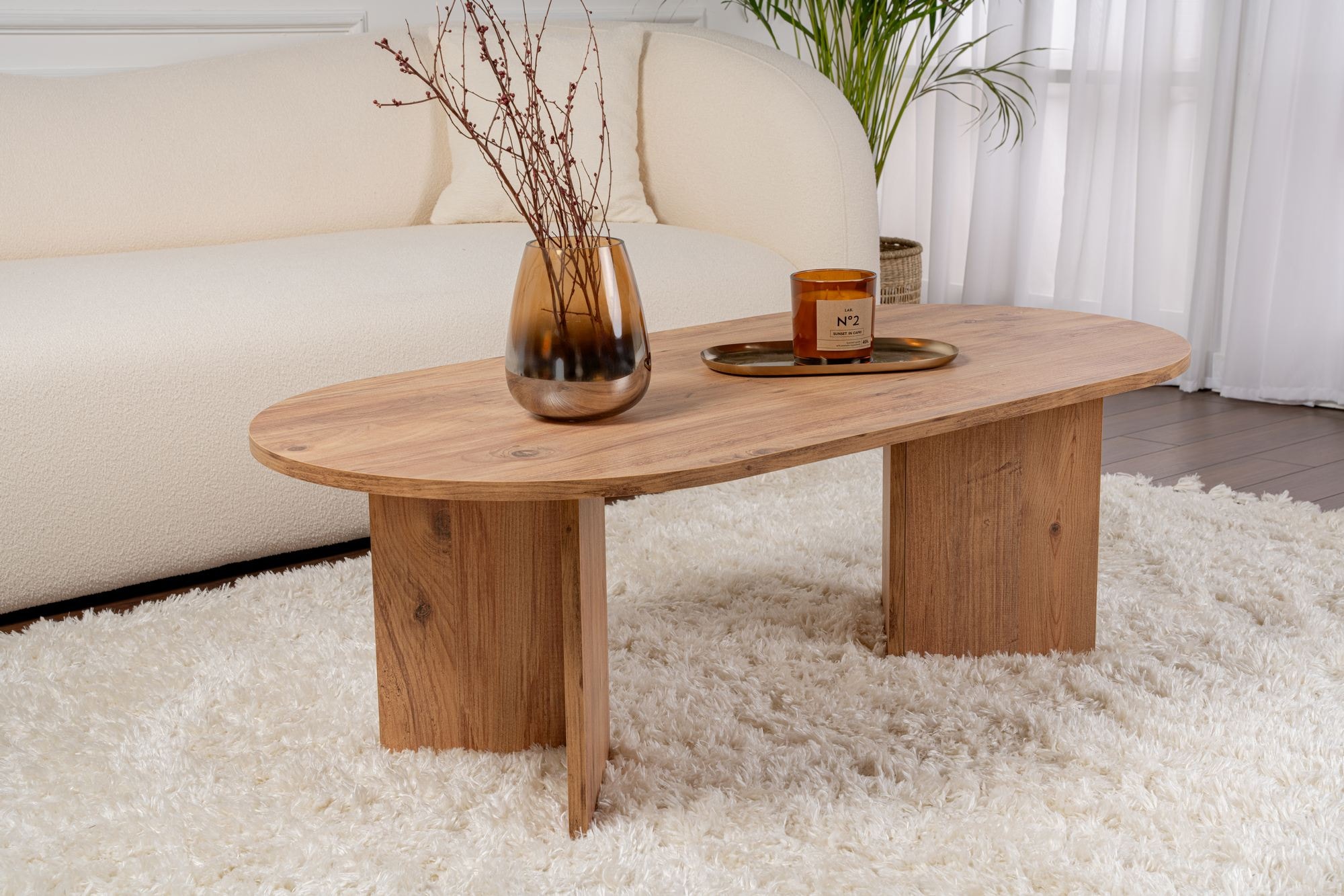 Table basse UB DESIGN Sable Pin atlantique Pas Cher - UBALDI.com