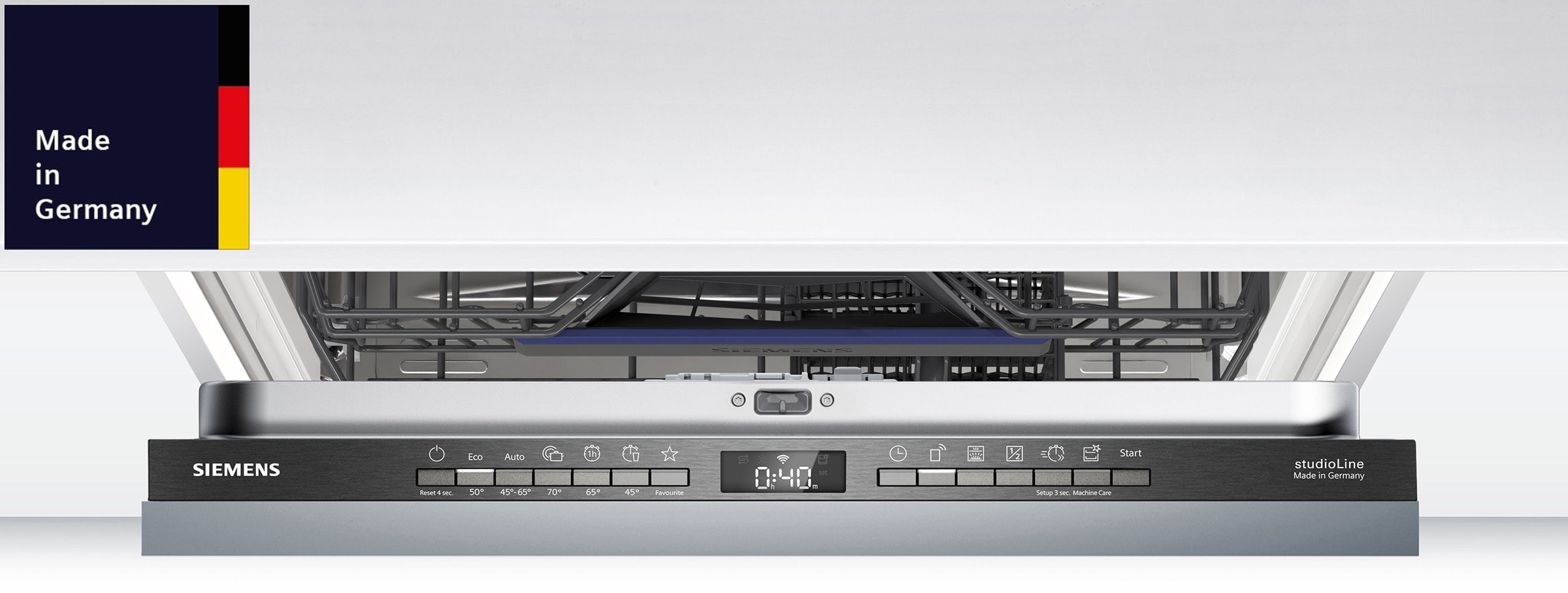 SIEMENS SN73H806CE, studioLine, iQ300, Porte à glissières - Lave vaisselle tout integrable 60 cm ...