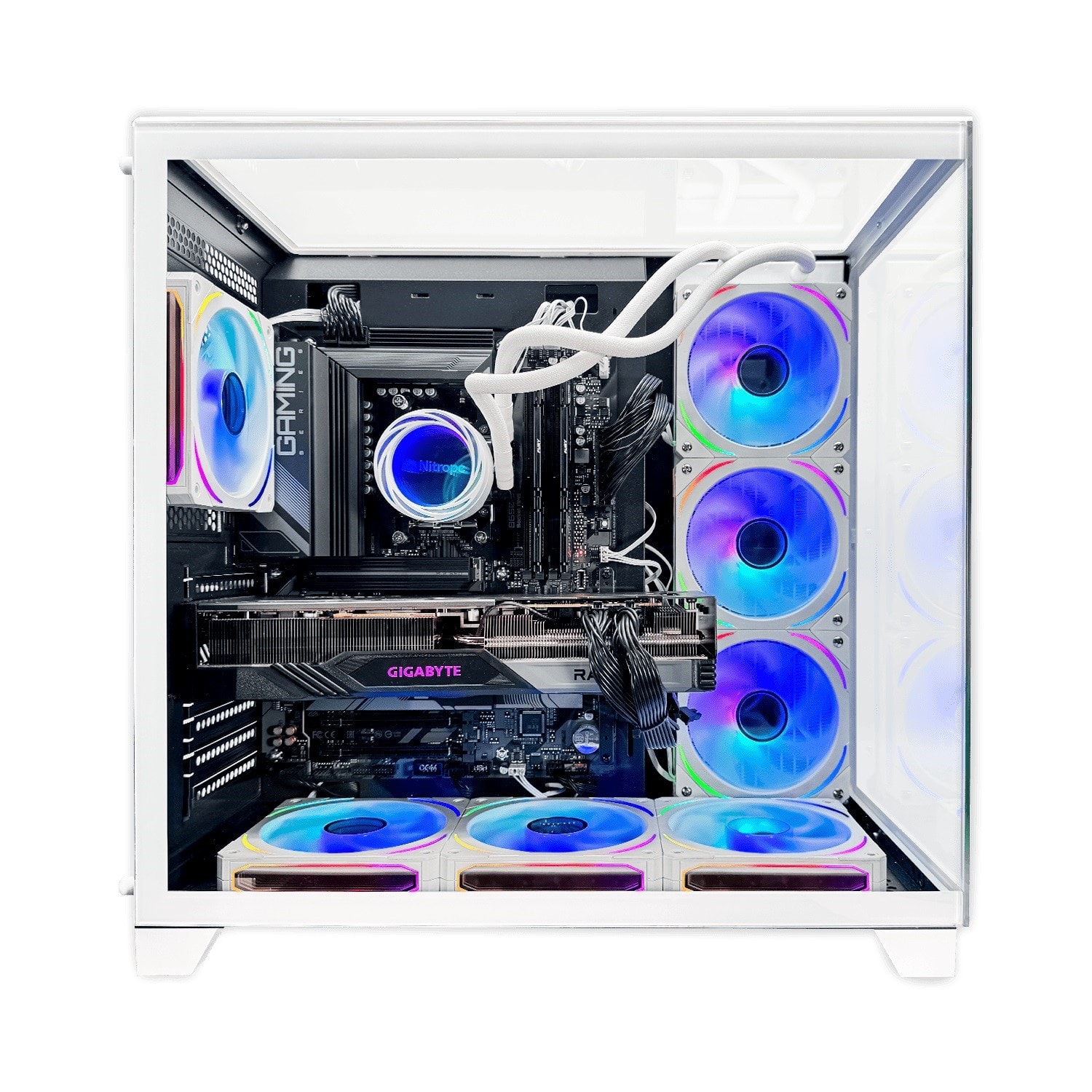 Pc gamer extrême nitro plus v2 - amd 7800x3d, rtx5070, blanc NITROPC ...