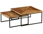 Table basse ATHEZZA Quadro set 80x80xH40cm Pas Cher - UBALDI.com