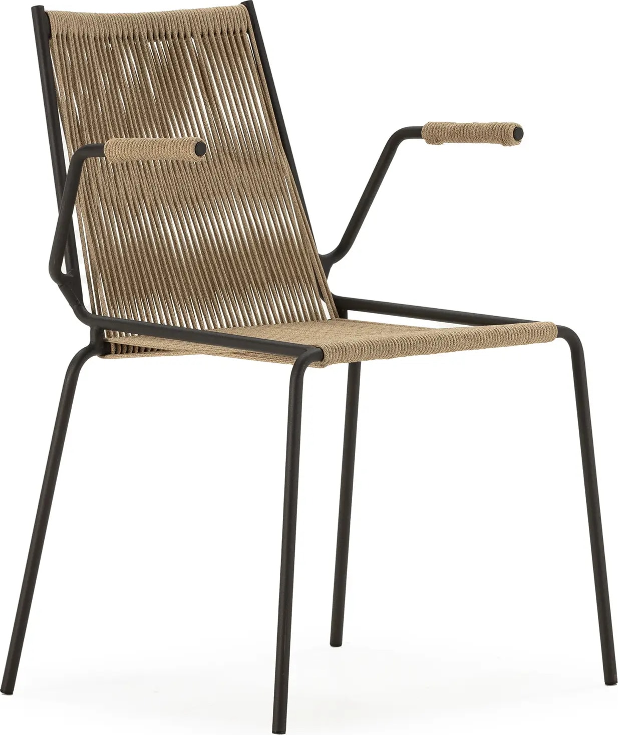 Chaise CONCEPT1 Lot de 2 C. Emily avec accoudoir crème Pas Cher ...