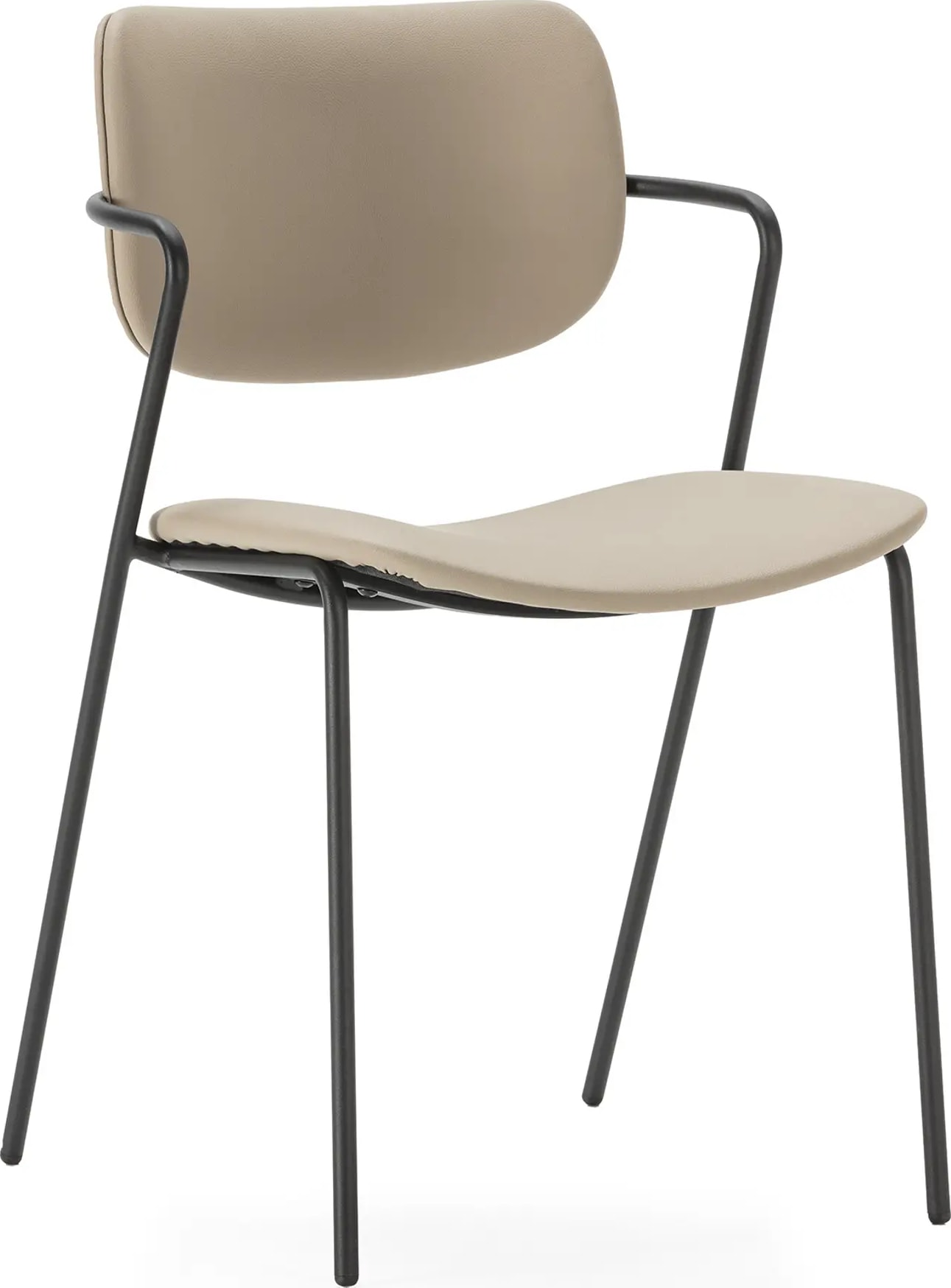 Chaise CONCEPT1 Lot de 2 C. Maika taupe Pas Cher - UBALDI.com