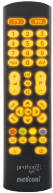 Télécommande universelle MELICONI PRATICO 2 LIGHT Pas Cher - UBALDI.com