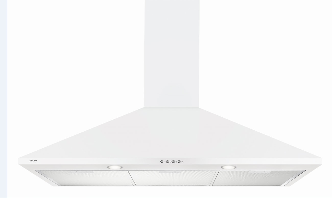 Hotte decorative murale GLEM GHP972WH Pas Cher - UBALDI.com