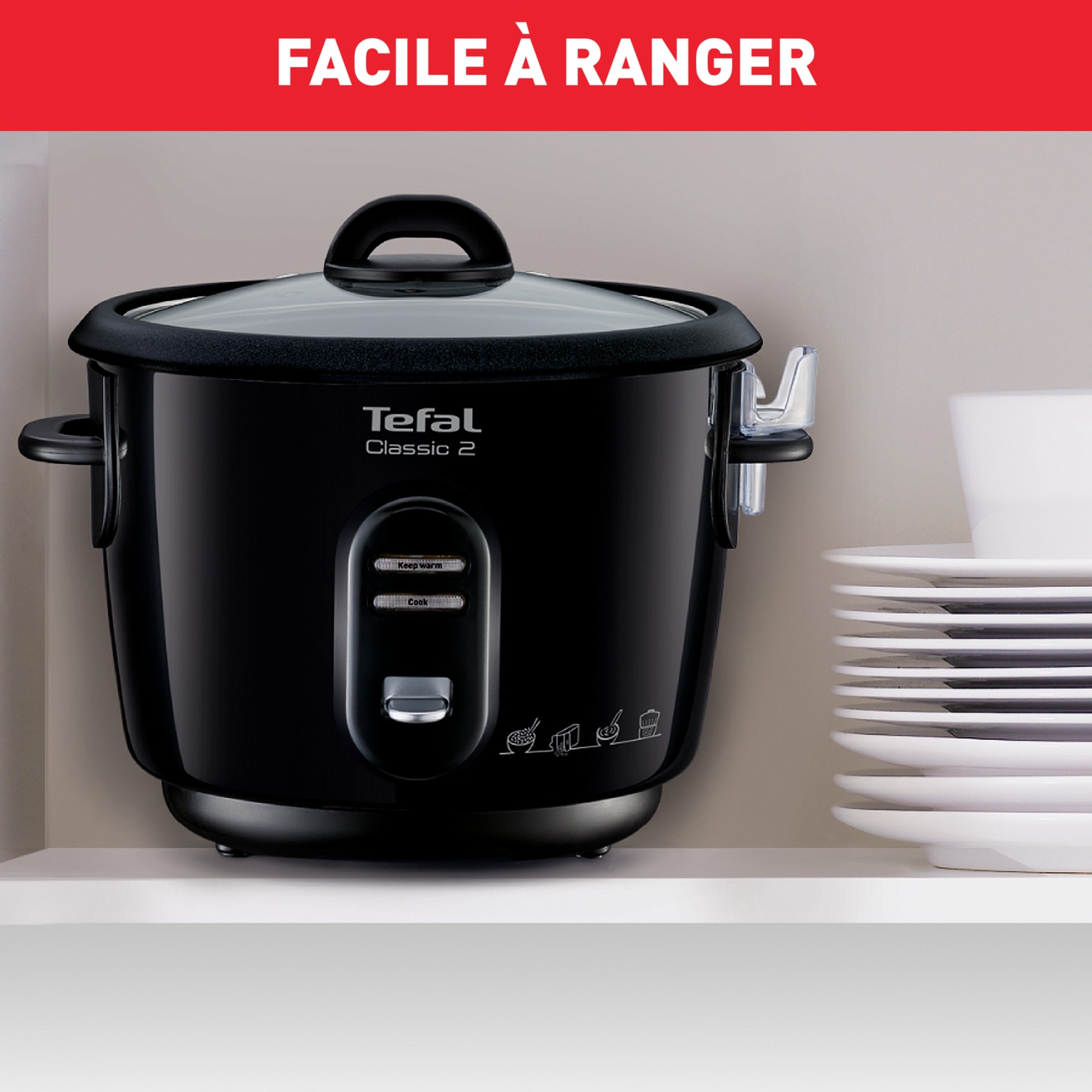 Cuiseur riz TEFAL RK102811 Classic 2 Pas Cher - UBALDI.com